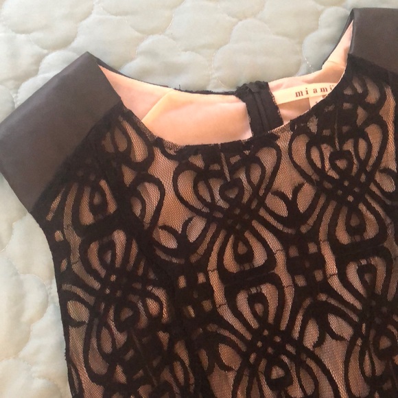 miami | Dresses | Black Sheer Lace Cocktail Dress | Poshmark